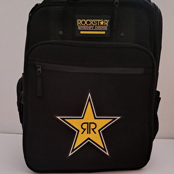 Rockstar energy drink | Bags | Mens Backpack Rockstar Black | Poshmark